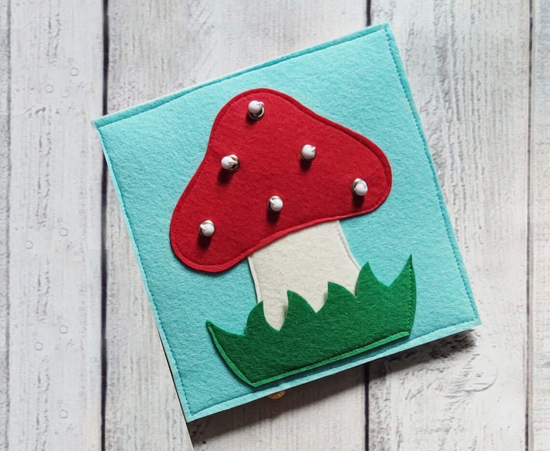 Busy Fidget Toy Felt Baby Quiet Book Waldorf Toy One Page 0-2 Year - Etsy