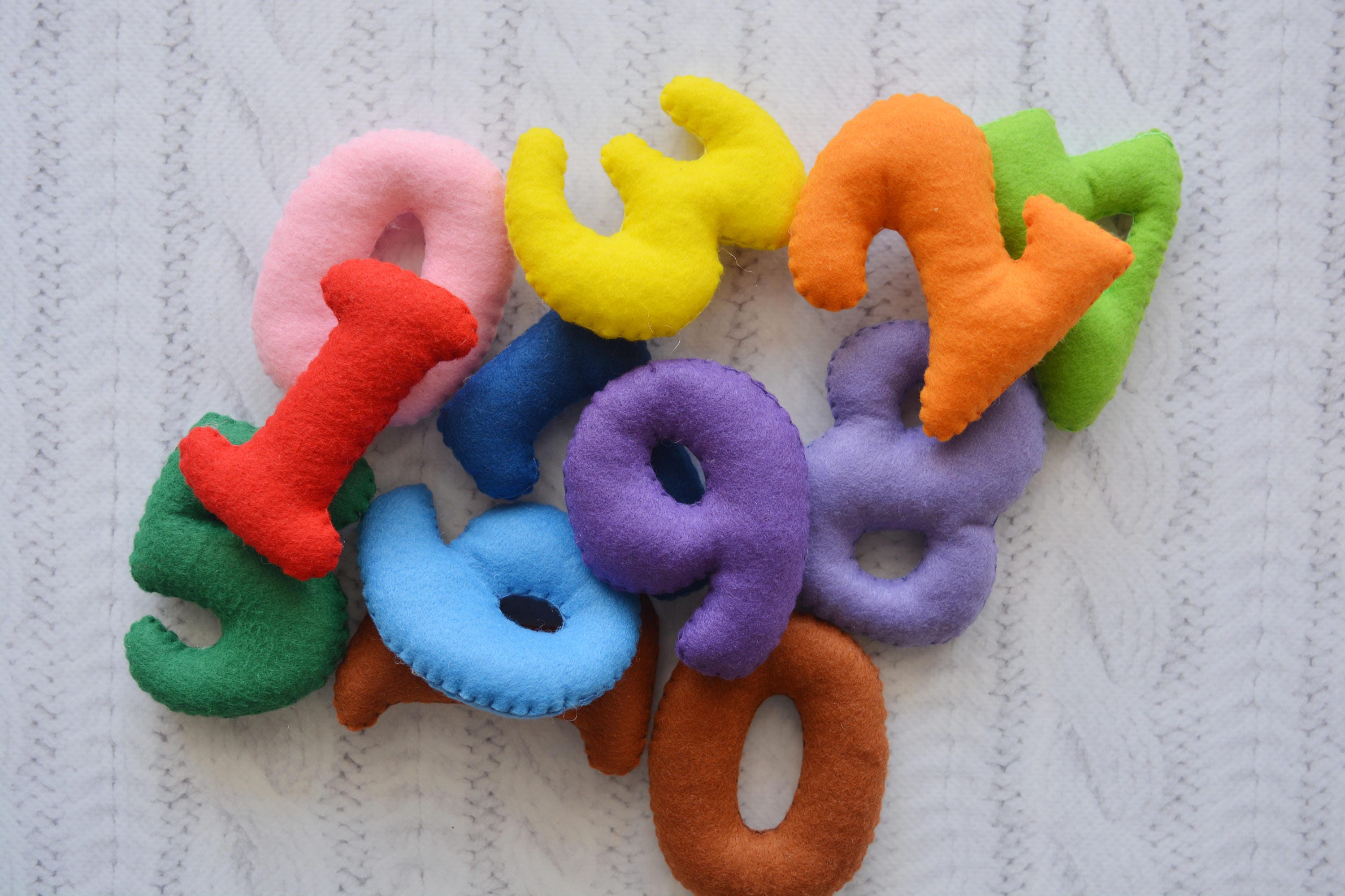 Felt Numbers Educational Toddler Toy Busy Baby Activity Fabric - Etsy India