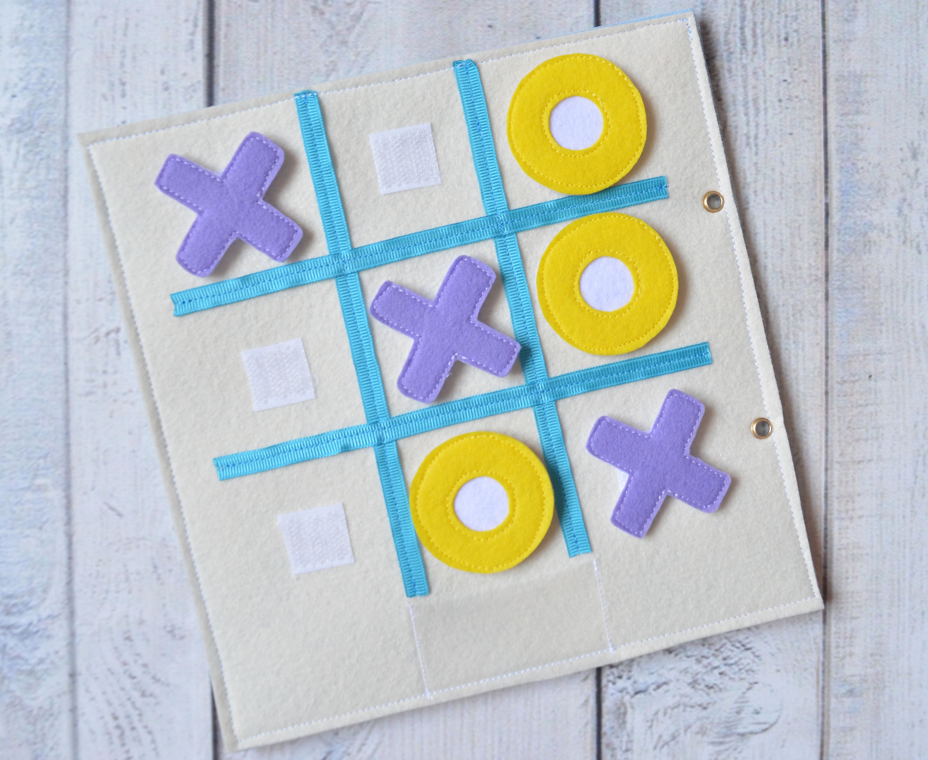 Felt Tic Tac Toe Quiet Book Page Montessori Baby Busy Book | Etsy