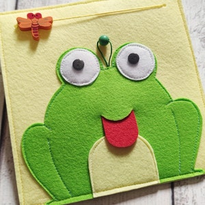 Felt Fidget Toy Busy Book Page Waldorf Toys Baby Quiet Book Page One ...