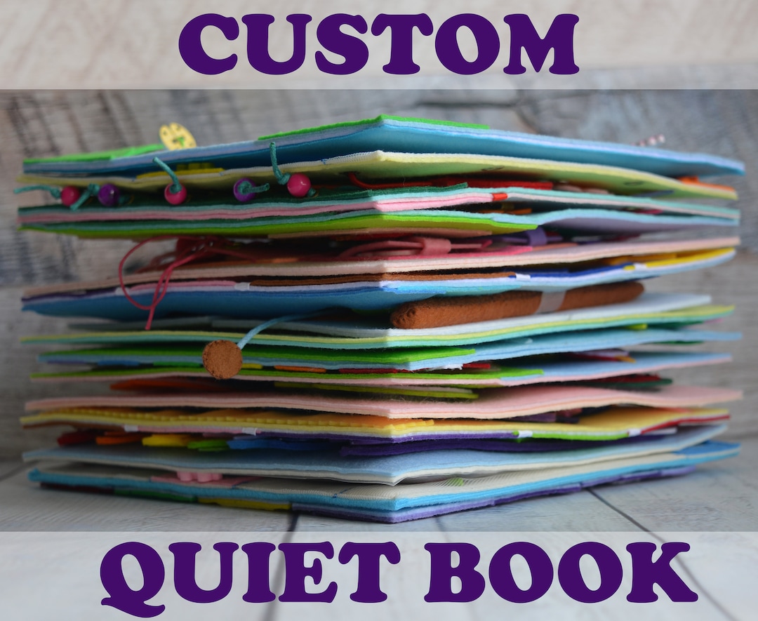 Custom Quiet Book Baby Felt Toddler Busy Book Montessori Fabric ...