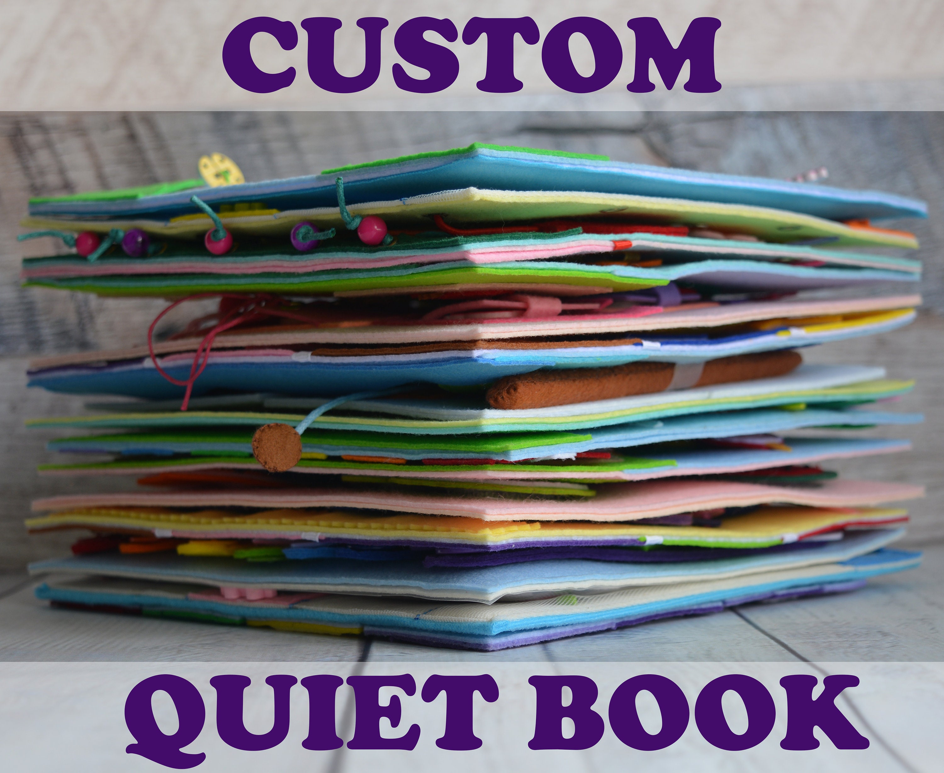 Custom quiet book baby Felt toddler busy book Montessori | Etsy