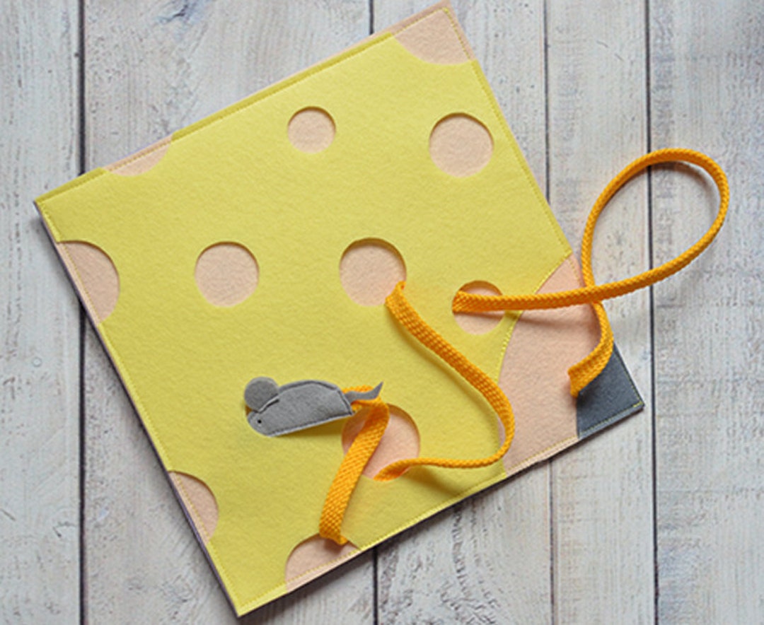 Felt Lacing Quiet Book Page: Montessori Toddler Toy - Etsy