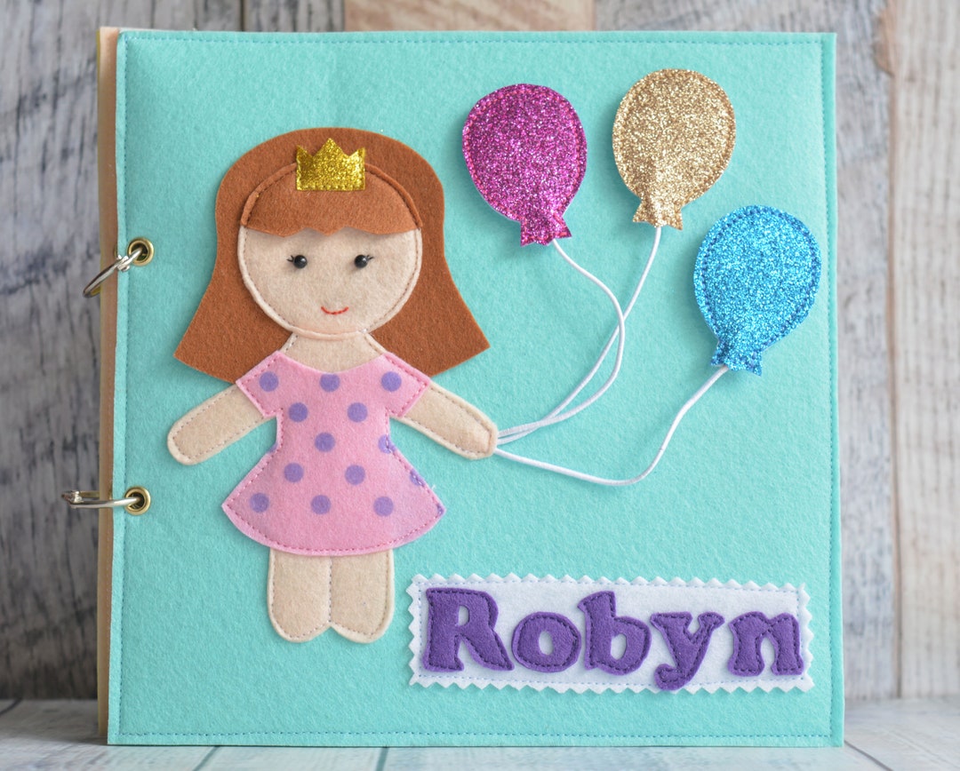 Busy Book for Girl Felt Quiet Toddler Book Montessori Baby - Etsy
