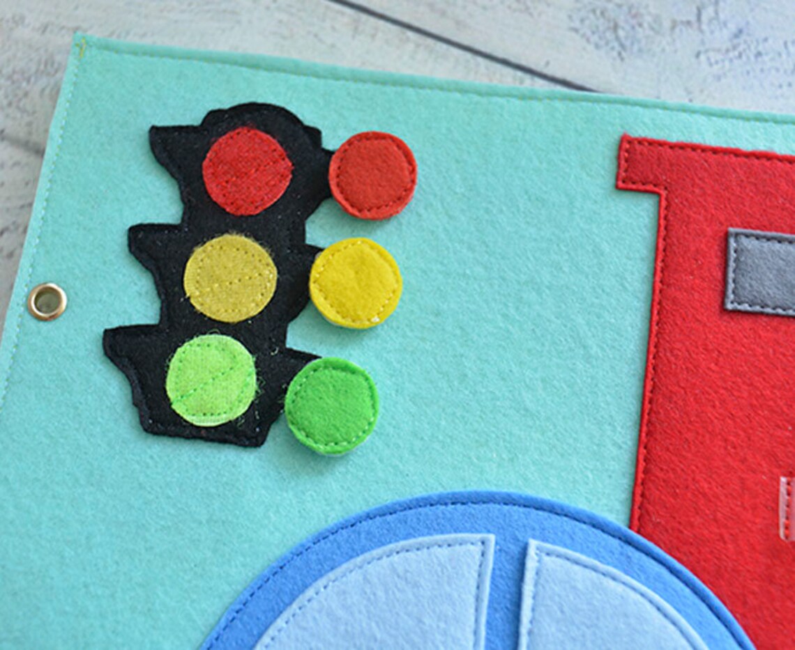Quiet Book Page for Boy Toddler Busy Activity Book Page Car - Etsy