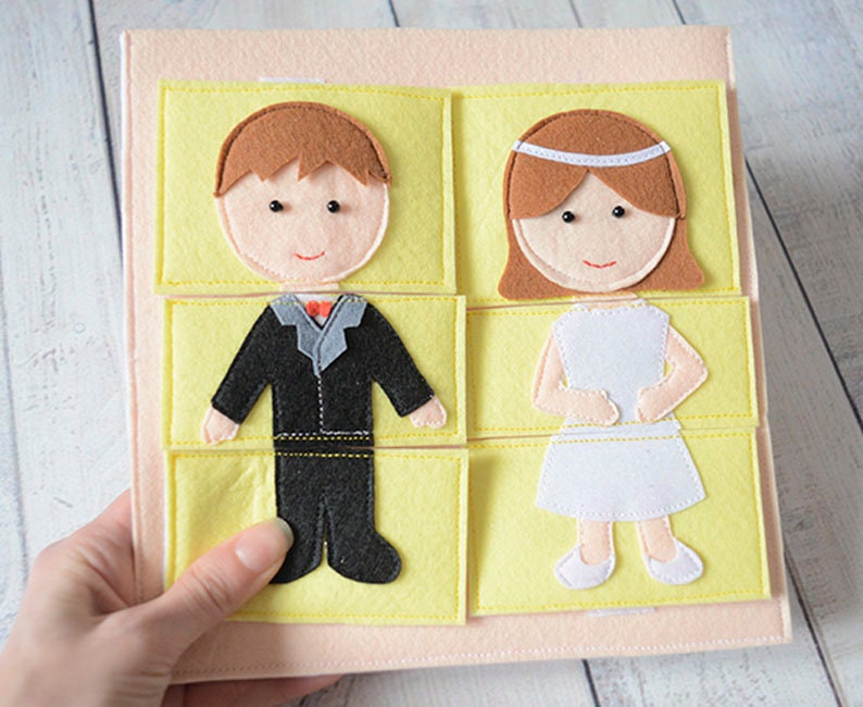 Montessori Activity Busy Book Page Toddler Quiet Book Felt | Etsy