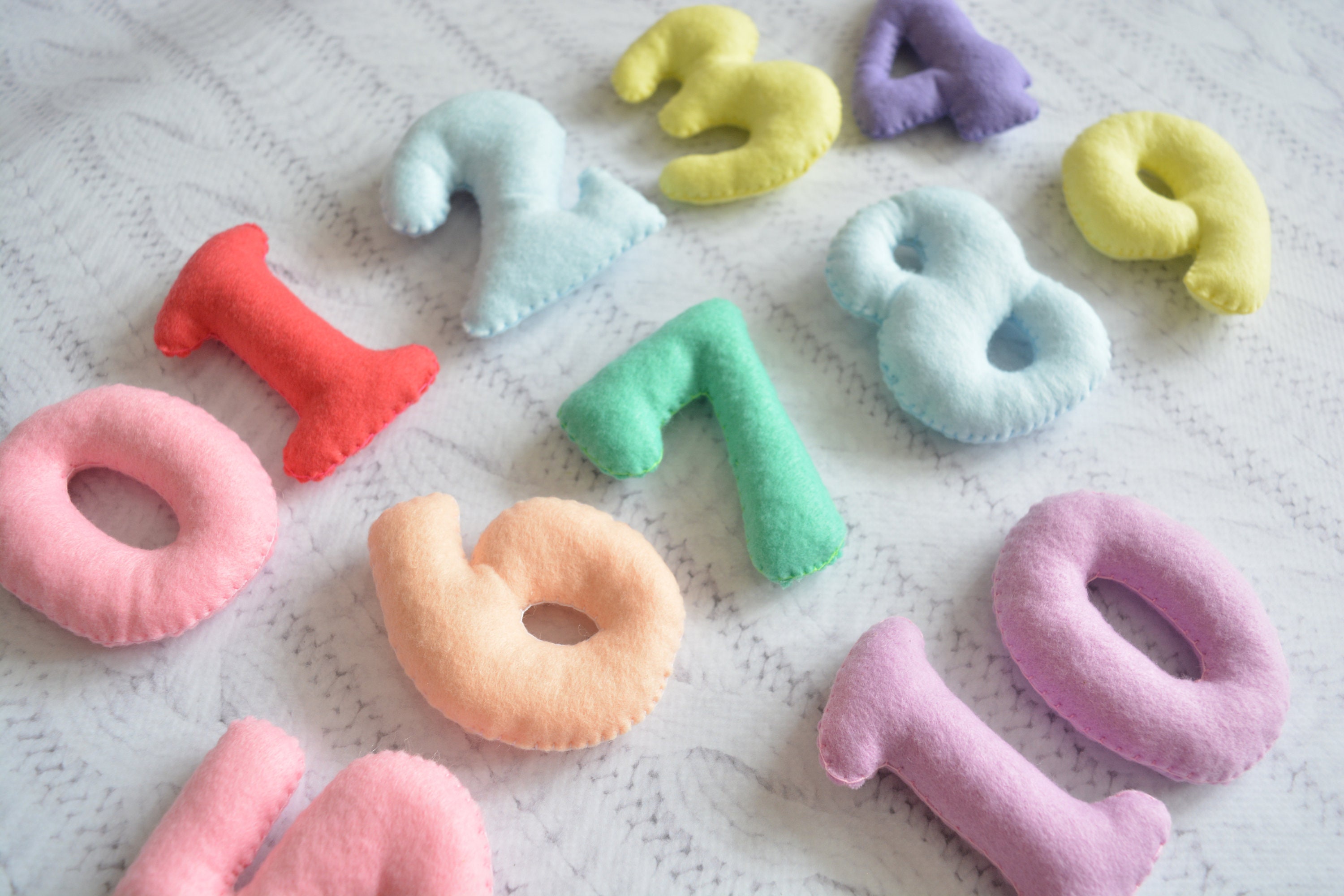 Felt Numbers Educational Toddler Toy Busy Baby Activity Fabric - Etsy India