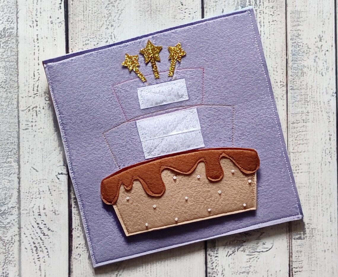Felt Quiet Book Page: Cake Activity, Waldorf Toy (1-4 Year) - Etsy