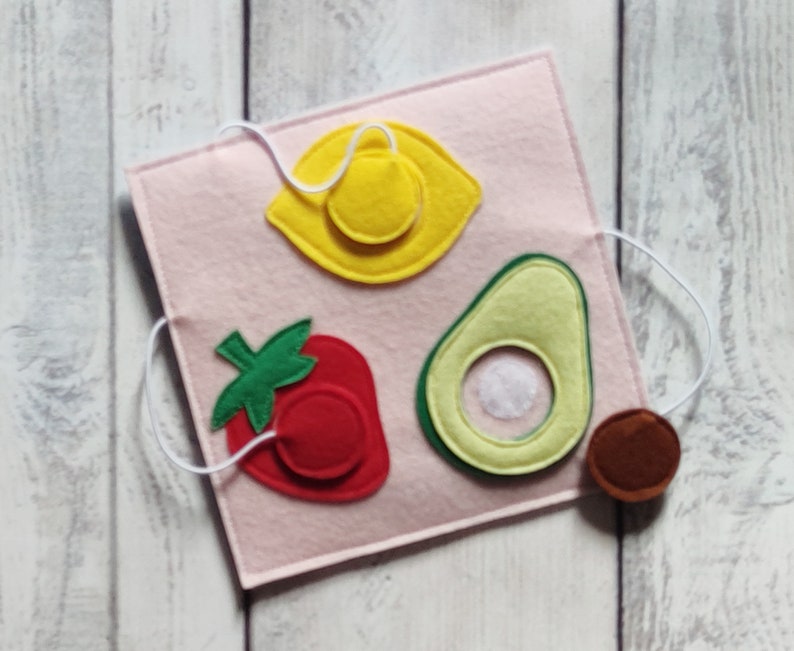 Felt Fidget Baby Toys Quiet Book Page Busy Toy for 1 Year Old - Etsy