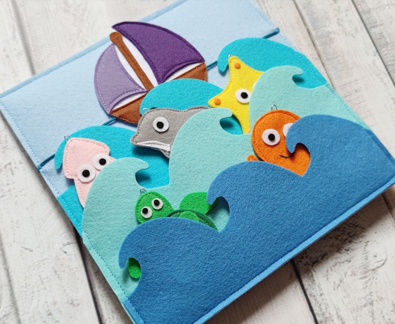 Baby Felt Quiet Book Busy Book Page Toddler Montessori - Etsy