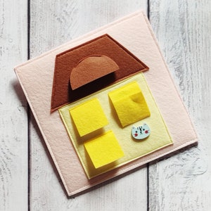 Felt Montessori Baby Toy Busy Book Page Toy for 1 Year Old Quiet Book ...