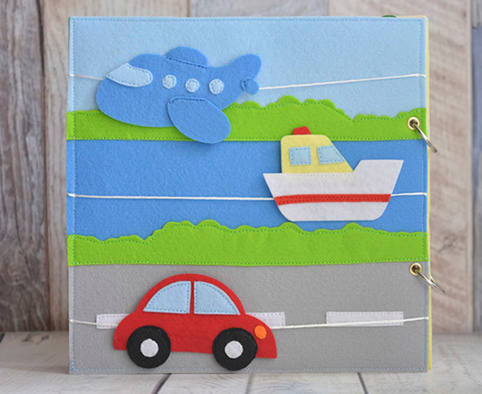 Busy Book Toddler Page Quiet Book for Boy Montessori Baby | Etsy