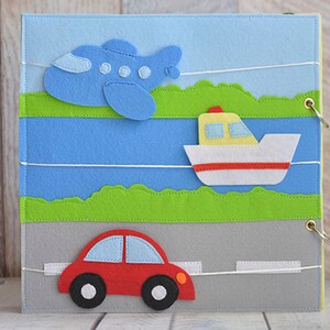 Busy Book Toddler Page Quiet Book for Boy Montessori Baby Activity Book ...