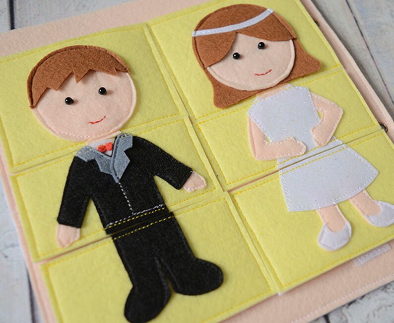 Montessori Activity Busy Book Page Toddler Quiet Book Felt | Etsy