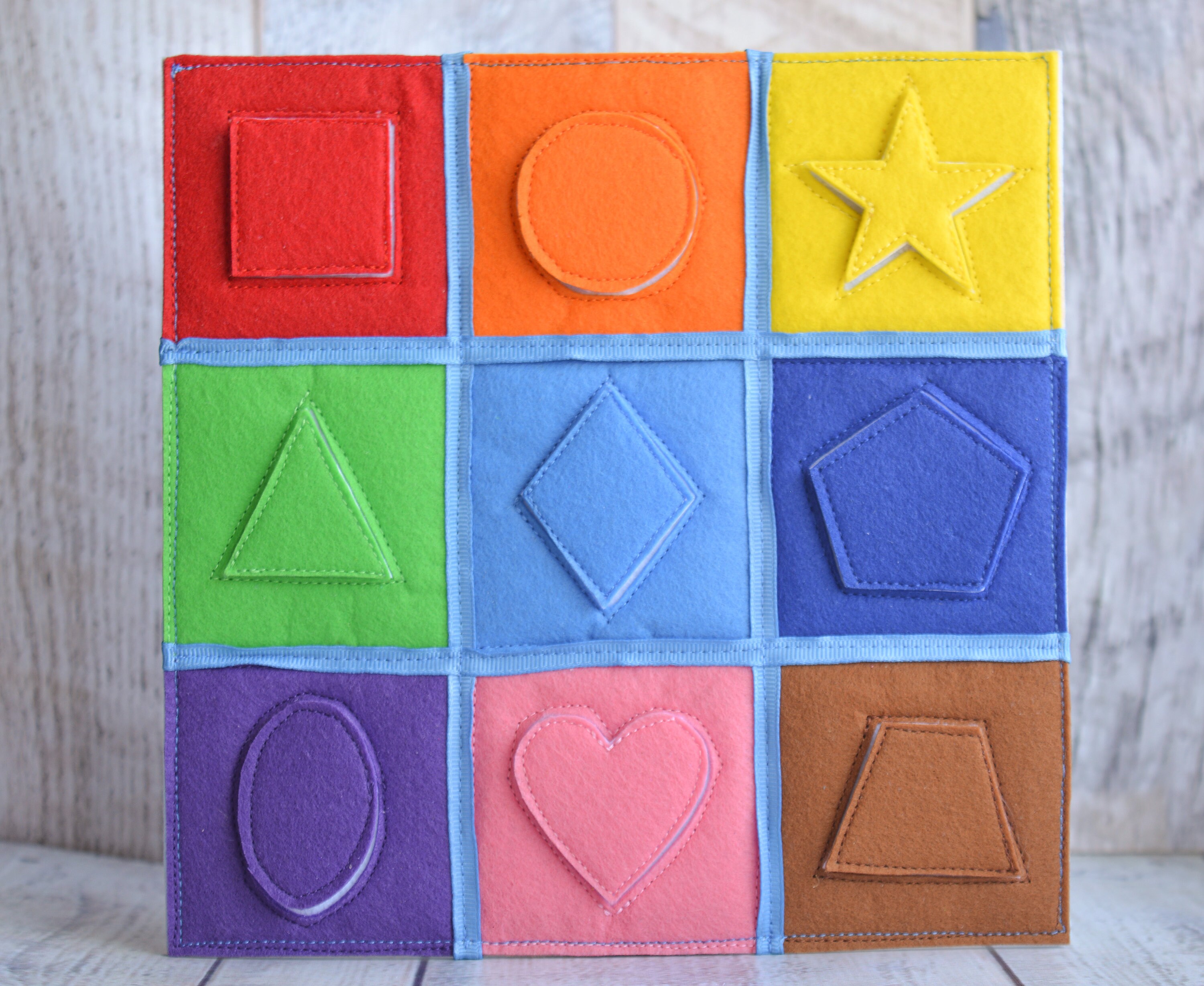 Felt Educational Toy Quiet Toddler Book Page Baby Sensory Board Travel ...