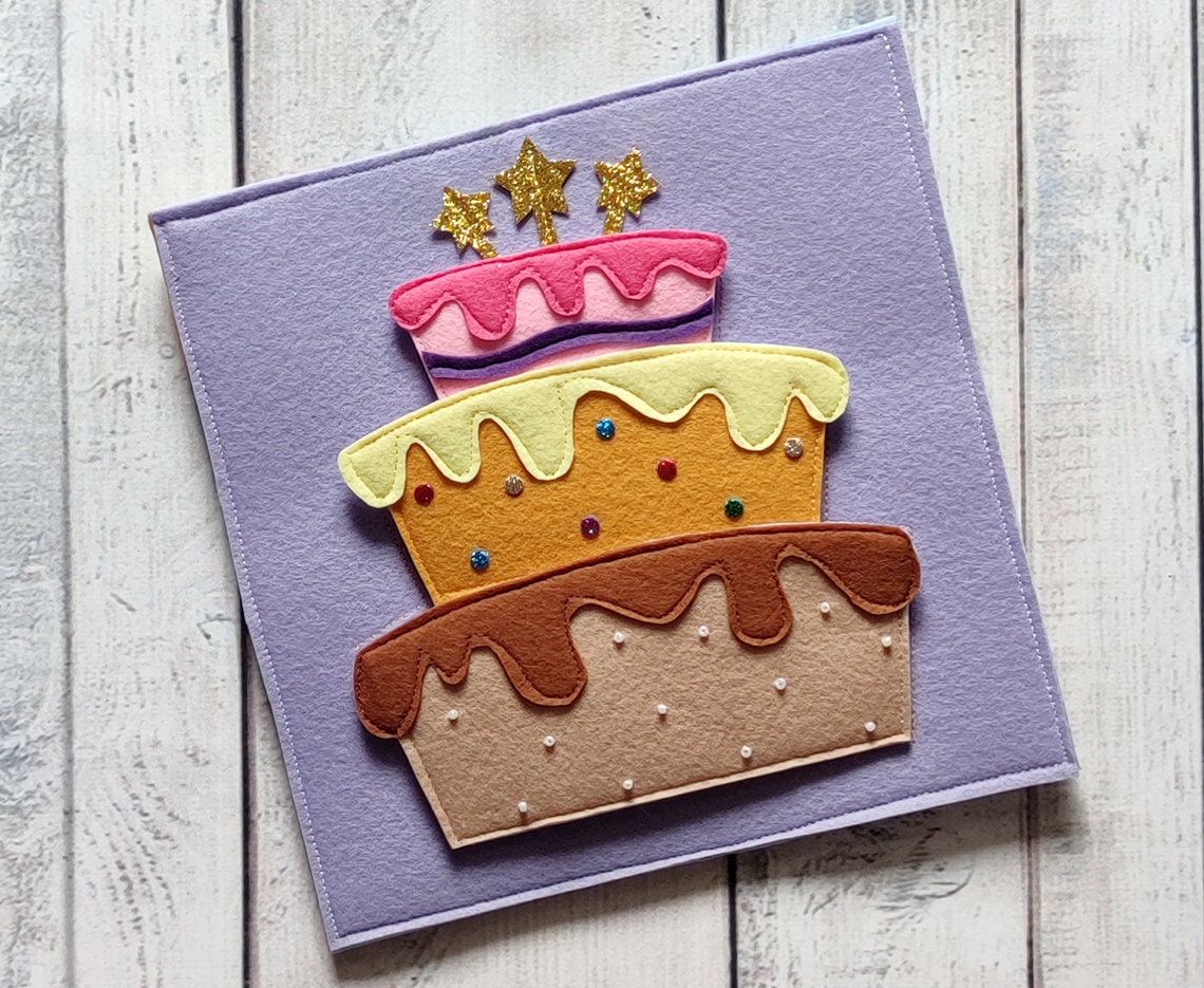 Felt Quiet Book Page: Cake Activity, Waldorf Toy (1-4 Year) - Etsy