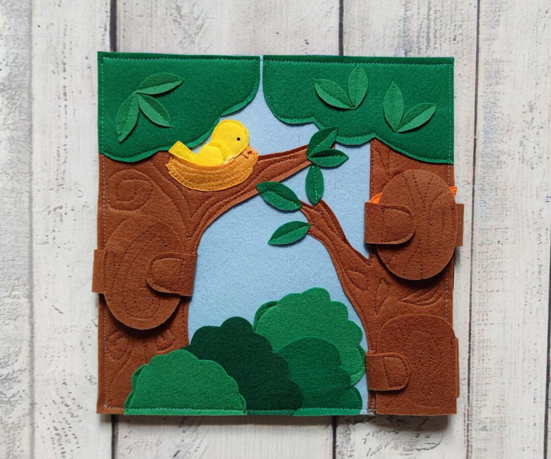 Felt Fidget Toy Quiet Book Page Toddler Busy Activity Book Page One ...
