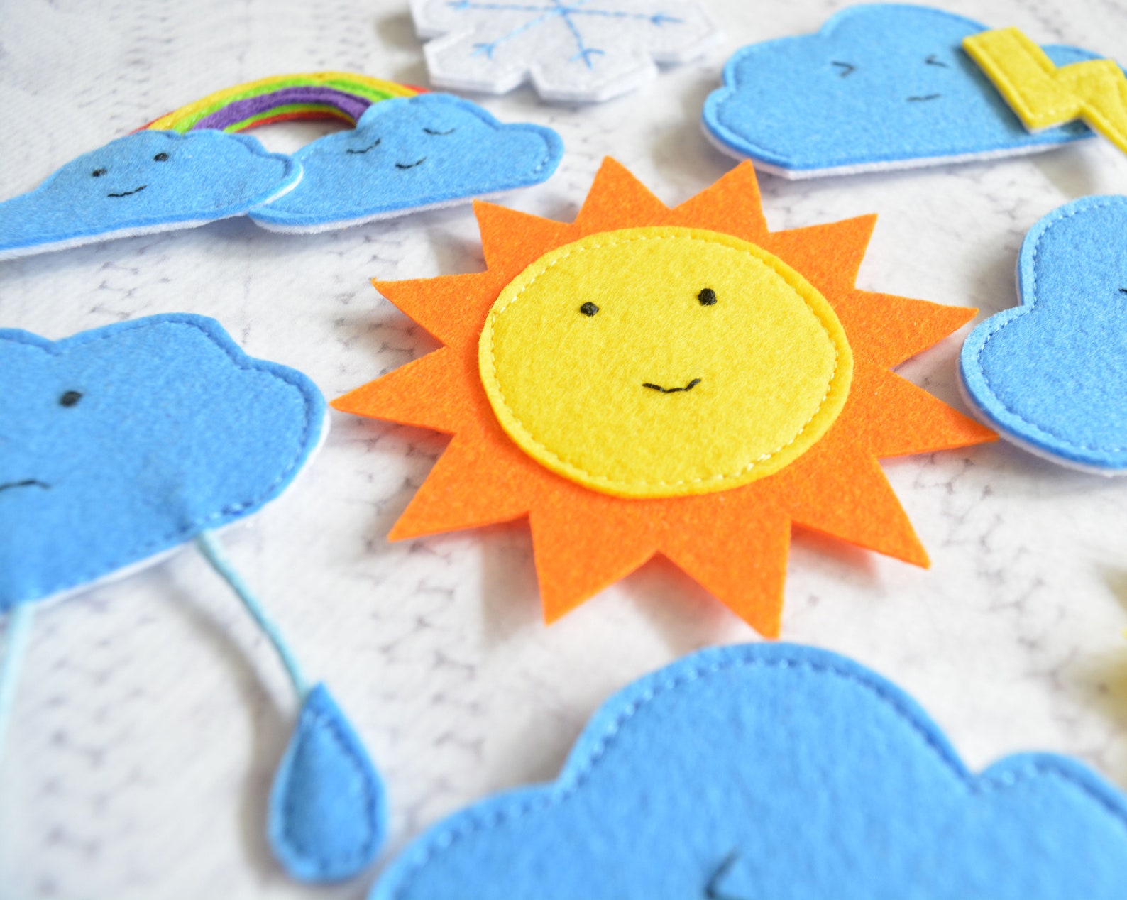 Felt Weather Chart Baby Sensory Board Toddler Quiet Toy - Etsy Singapore