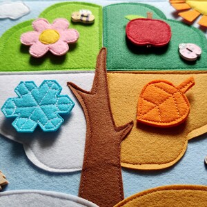 Felt Sensory Travel Toy Quiet Toddler Toy Busy Baby Book Page ...