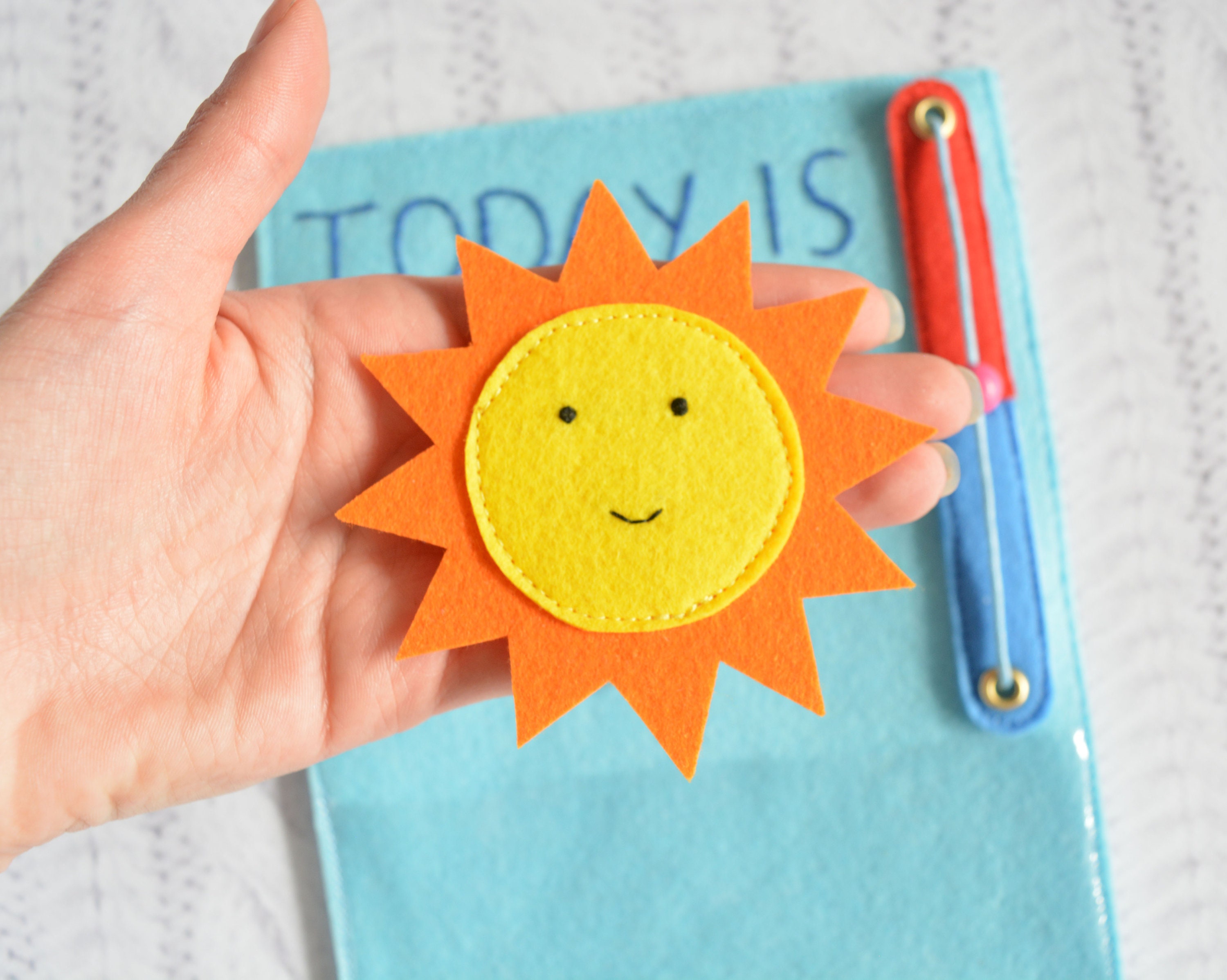 Felt Weather Chart Baby Sensory Board Toddler Quiet Toy - Etsy Singapore