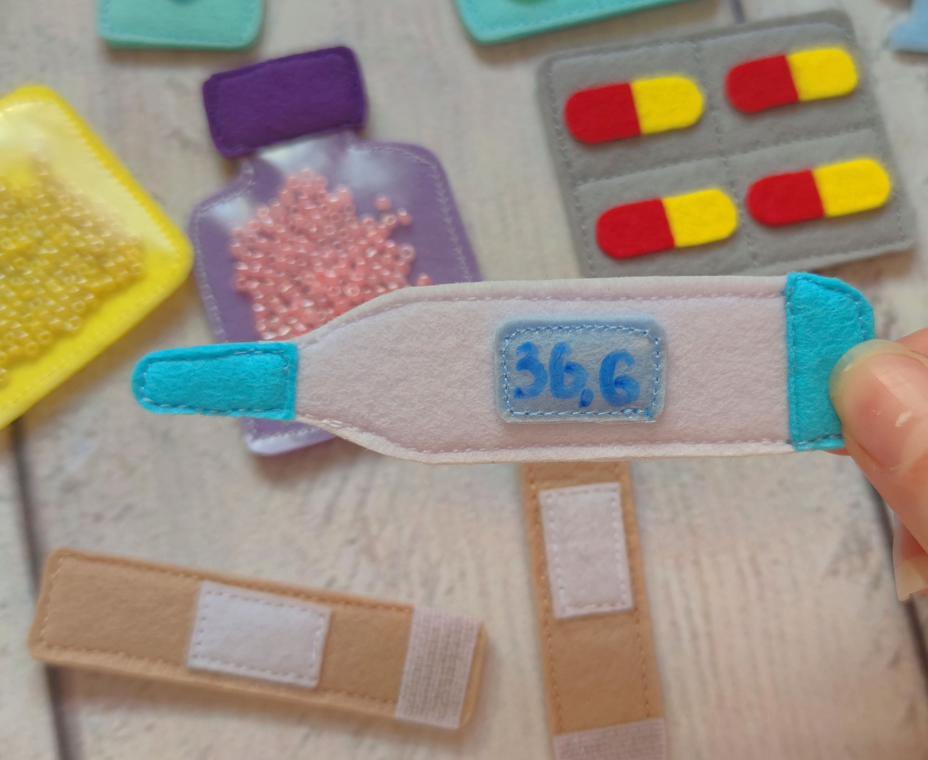 Felt Medical Kit Quiet Book Page: Montessori Toddler Activity - Etsy