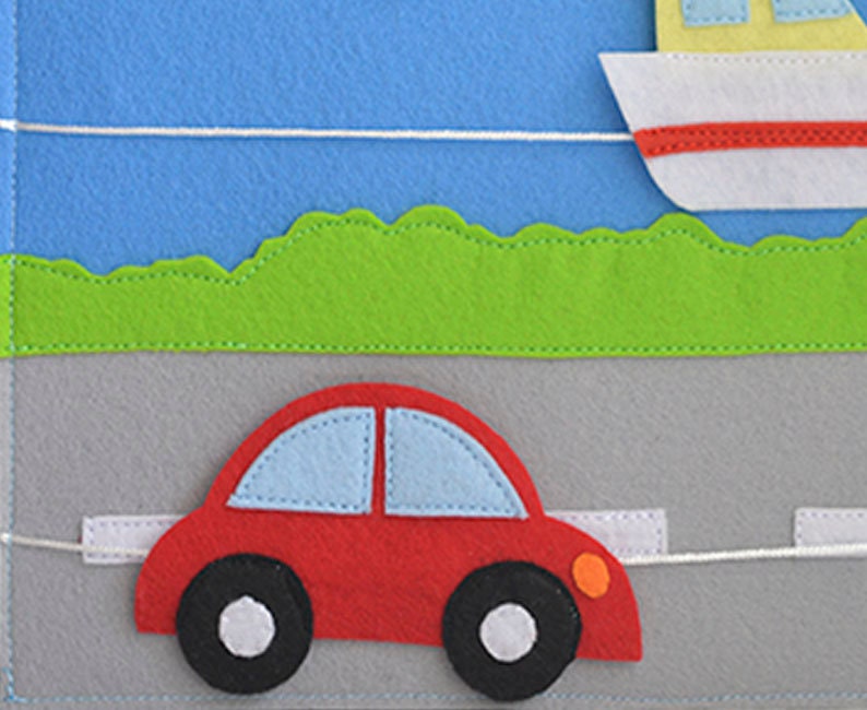 Busy Book Toddler Page Quiet Book for Boy Montessori Baby | Etsy