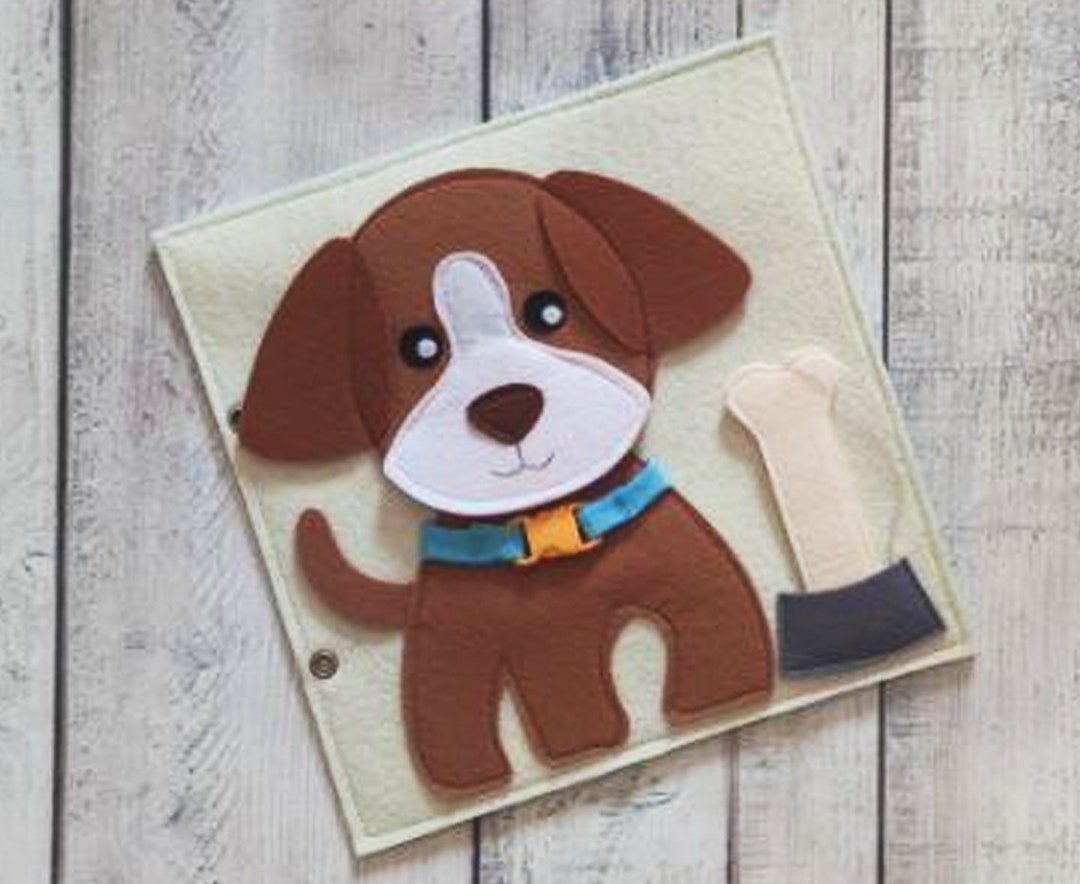 Fidget Toy Felt Quiet Toddler Book Page Baby Busy Book Waldorf - Etsy