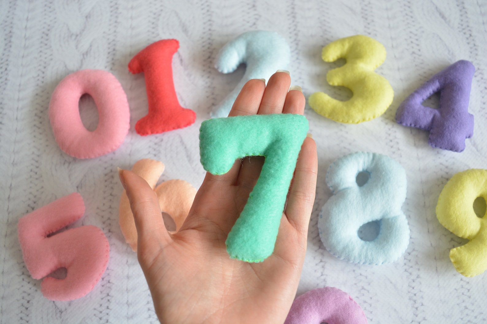 Felt Numbers Educational Toddler Toy Busy Baby Activity Fabric - Etsy India
