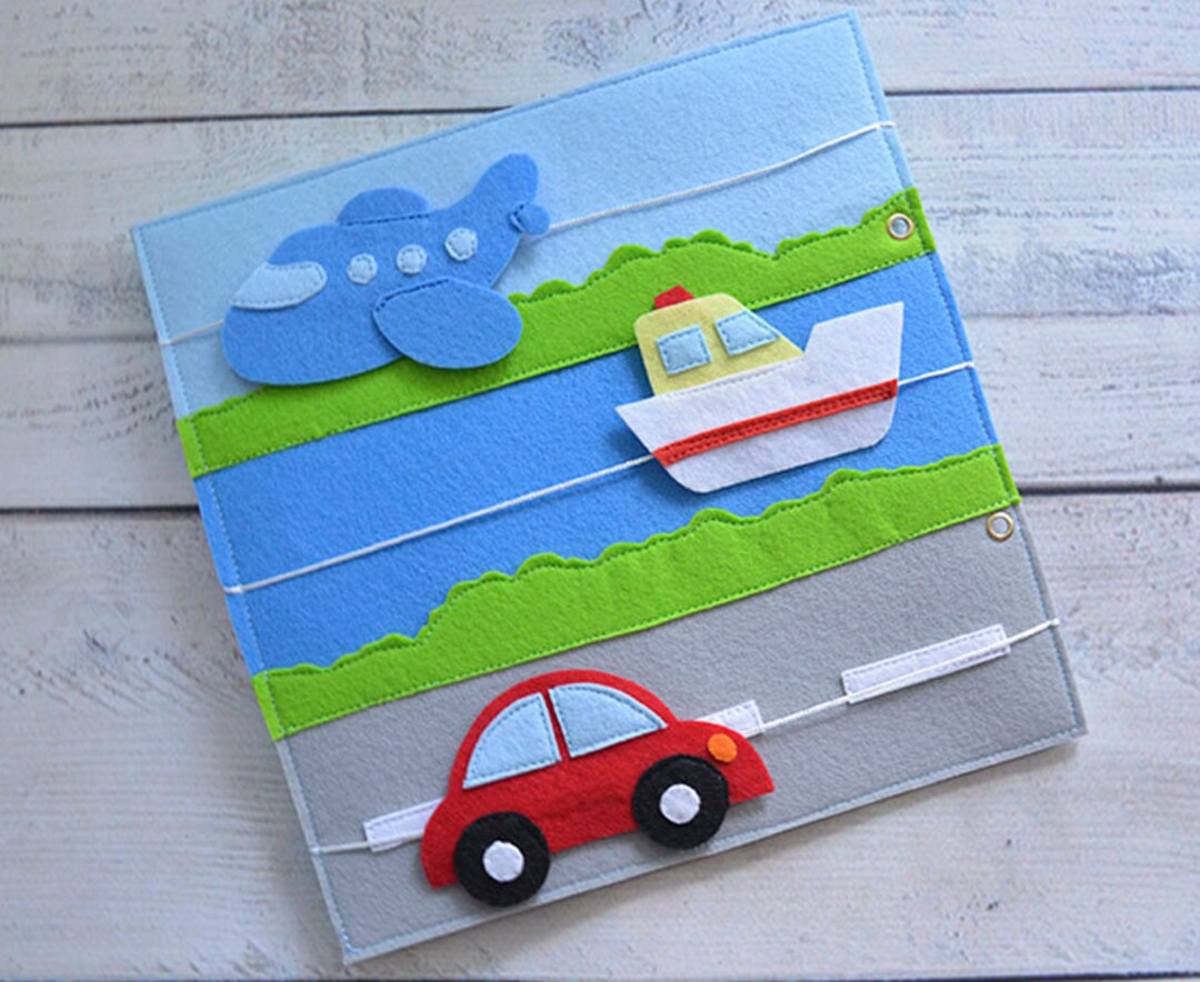 Busy Book Toddler Page Quiet Book for Boy Montessori Baby Activity Book ...