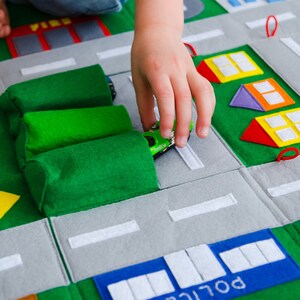 Felt Car Play Mat Kids Road Map Play Mat Track for Boy Toy Car - Etsy ...