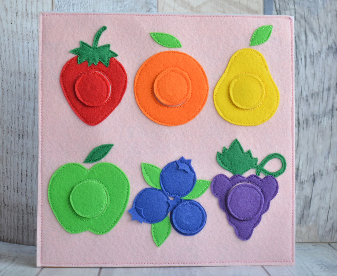 Busy Felt Book Toddler Quiet Toy Montessori Baby Book | Etsy