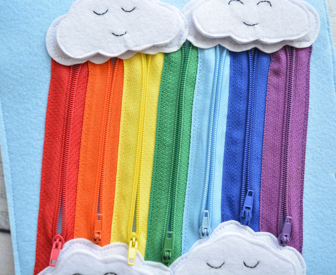 Activity Book Page Felt Quiet Busy Toddler Book Montessori Toy | Etsy