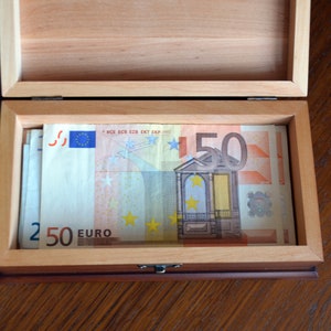 Petty Cash Box A Wooden Box for Money - Etsy