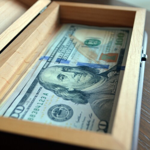 Gift Box Cash Box Travel Fund Money Box Wooden Box for | Etsy