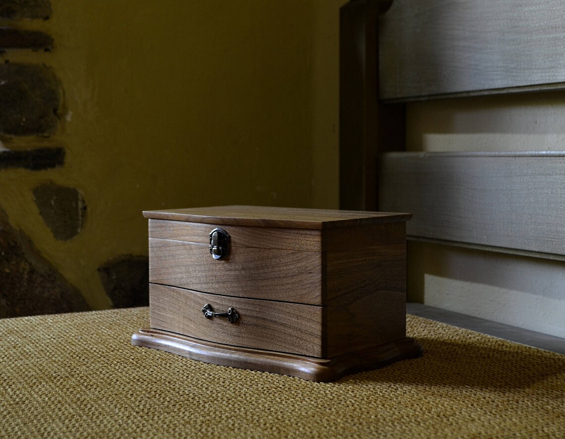 A Wooden Keepsake Box With Drawers and a Lid - Etsy