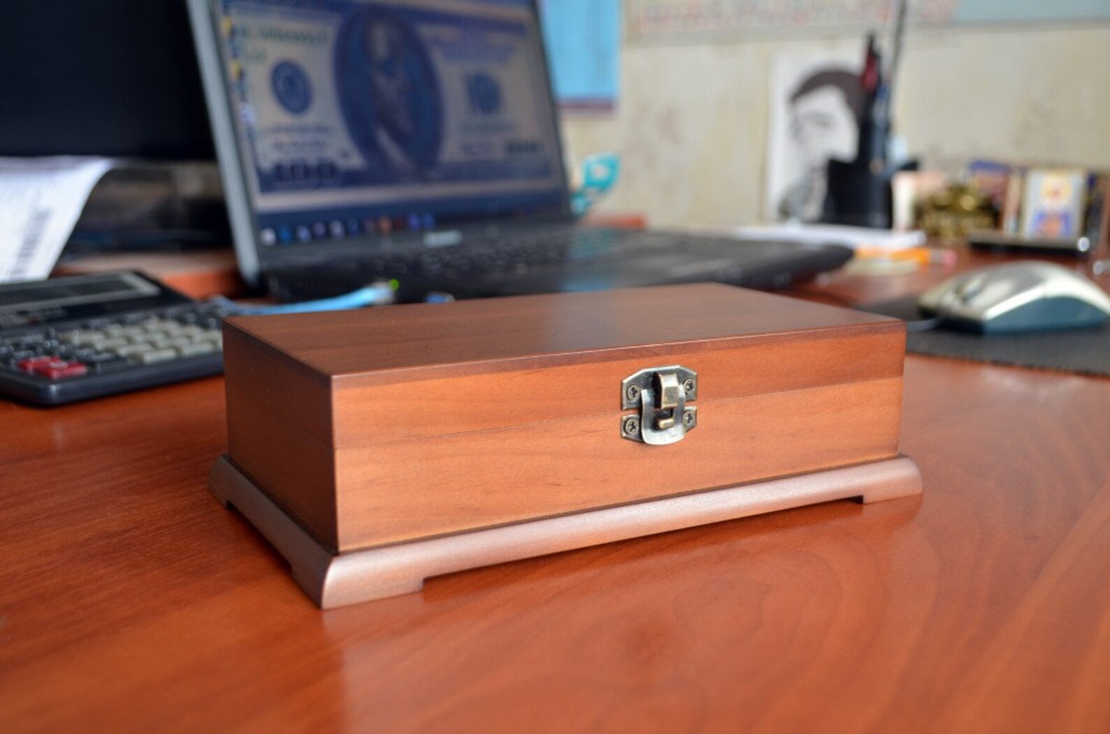 Petty Cash Box A Wooden Box for Money - Etsy