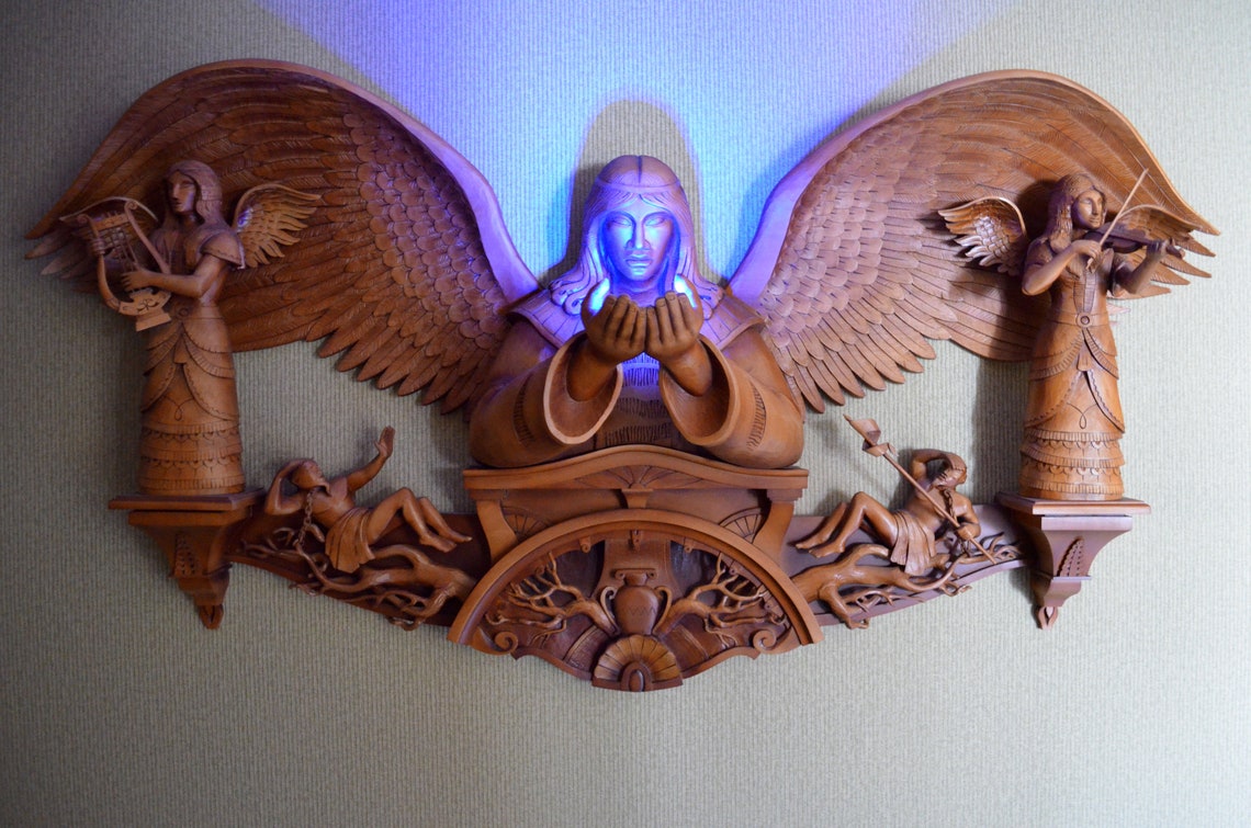 3D Carved Wooden Night Light A Work of Authorship "a Triumph of Light ...