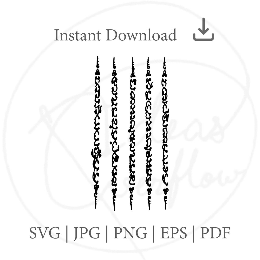 5 Row HA-TAEW Sak Yant Tattoo Thai Design Svg Jpg Png Eps Pdf Files - Etsy