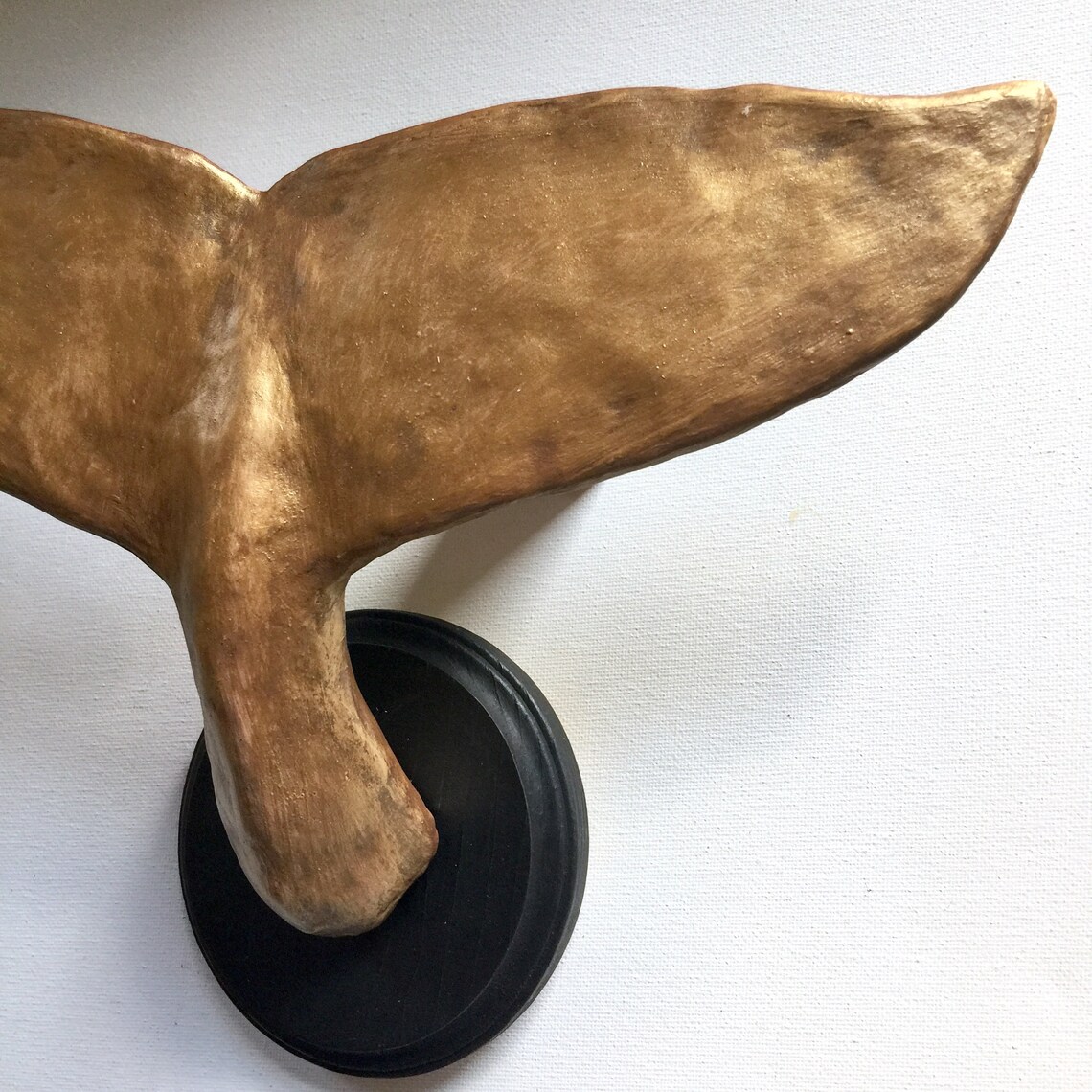 Paper Mache Whale Tail in Antique Gold Finish Humpback Whale - Etsy