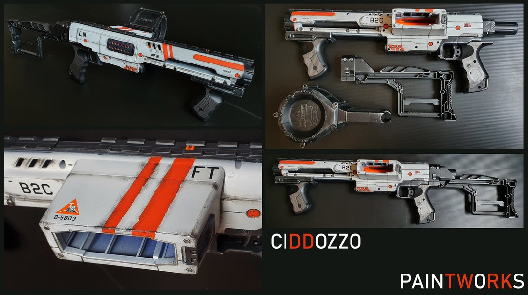 Nerf Rampage District9 Scattershot Cosplay Sci-fi Custom Paint Prop - Etsy