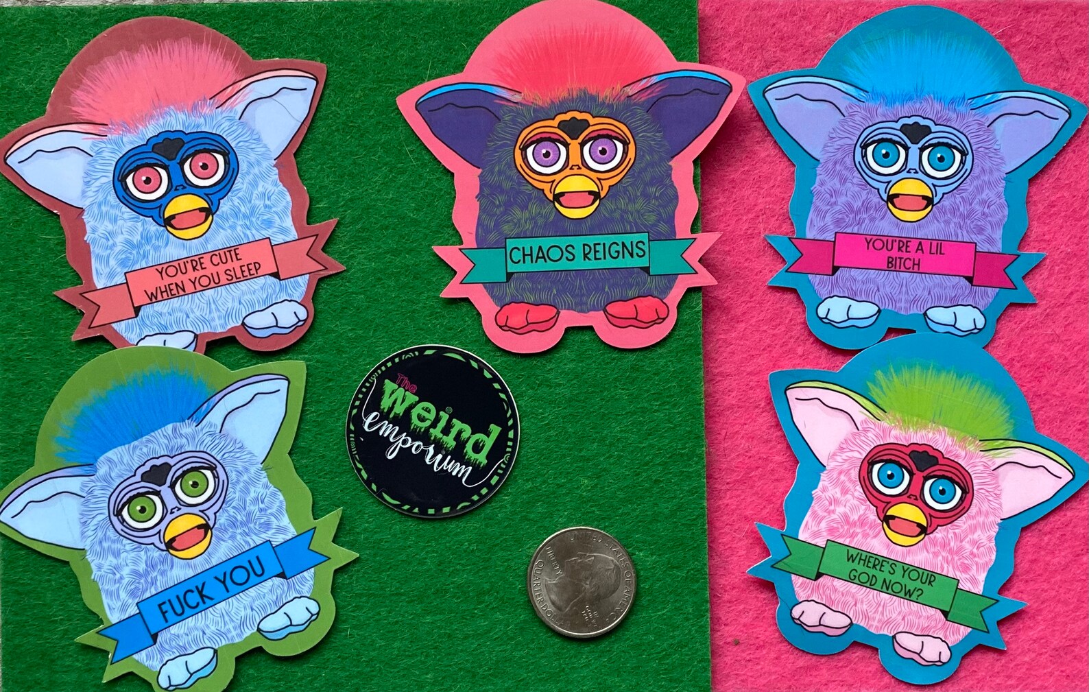 4 Furby Sticker Pack / Nostalgia Sticker / Furby Sticker / - Etsy Polska