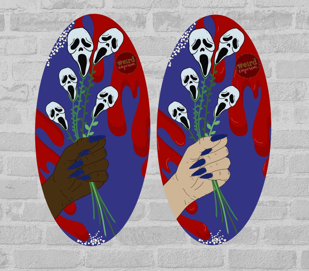 3 Scream Sticker / Horror Sticker / Flowers Sticker / Ghostface Sticker ...