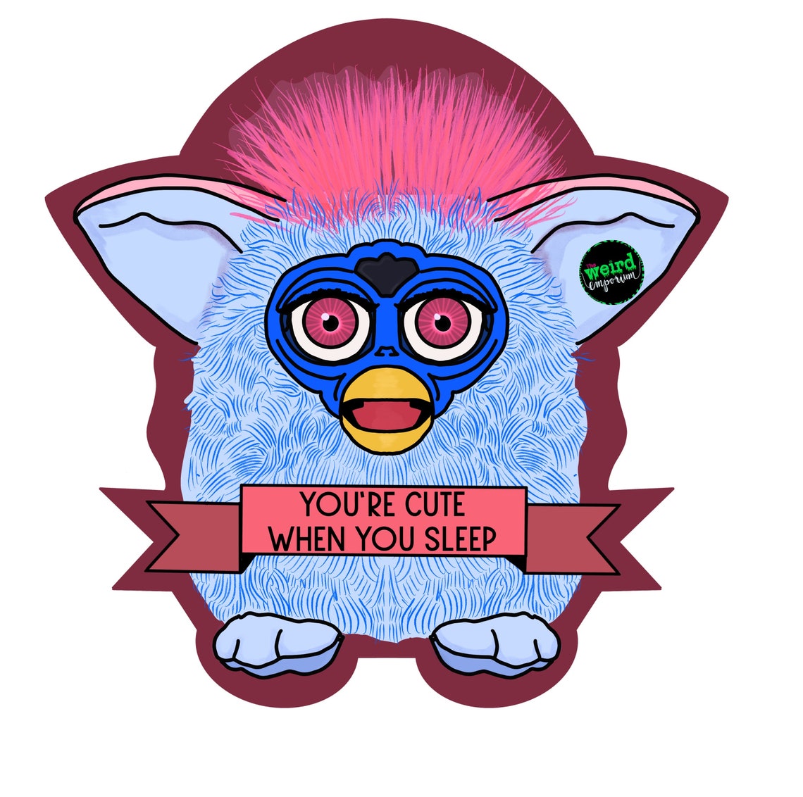 3 Cute Sticker Furby Sticker 90s Sticker Bright - Etsy