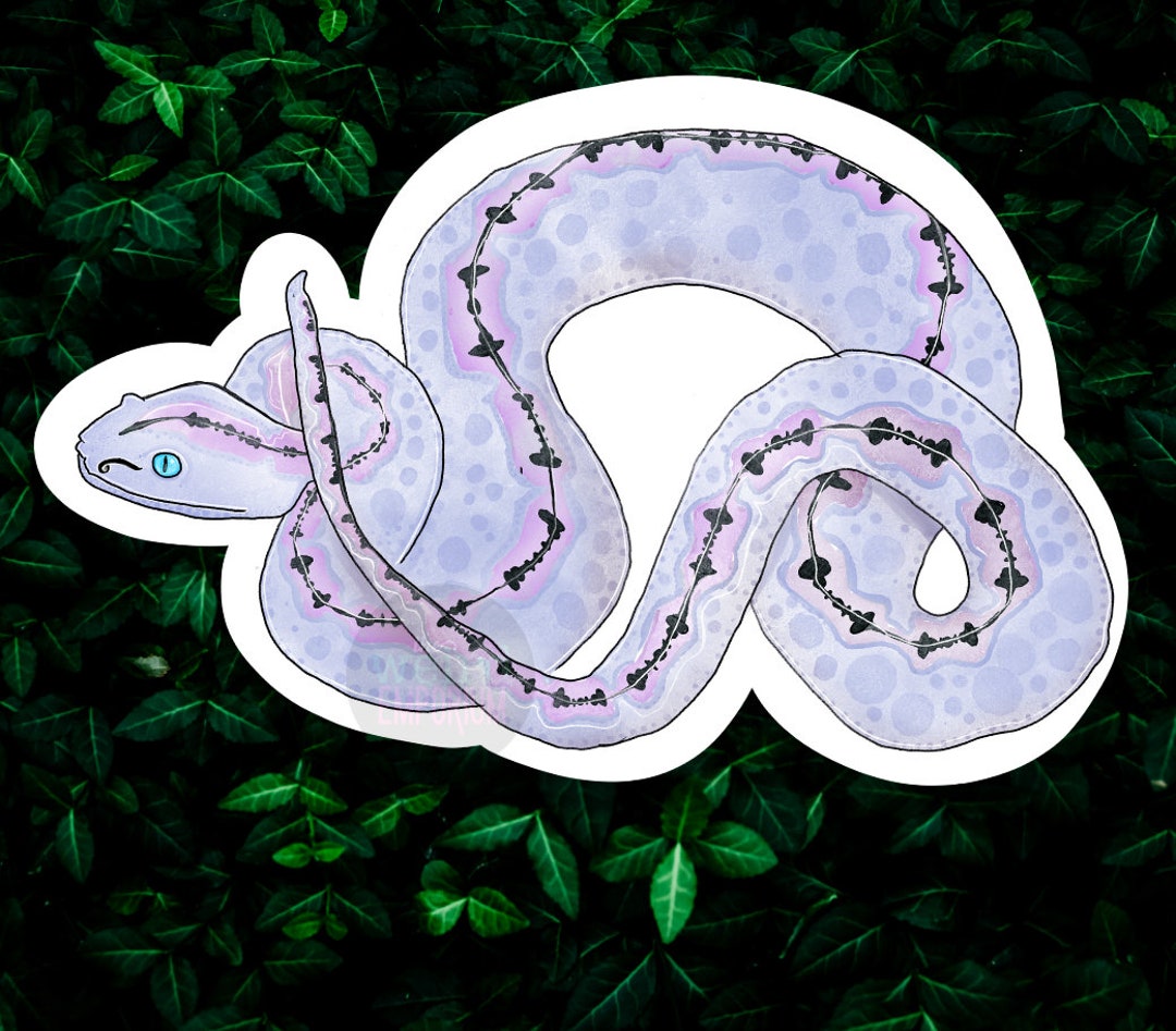 3 Snake Sticker, Whimsigoth Sticker, Pastel Goth Sticker, Witchy ...