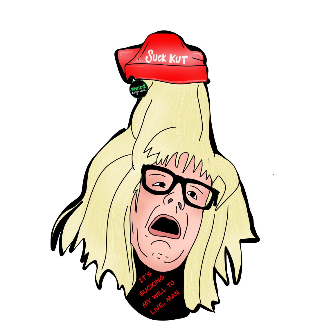 3 Wayne's World Sticker 90's Sticker Funny - Etsy