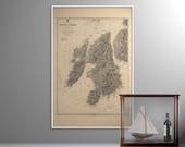 Isle of Islay Old Map of Islay Print West Coast of | Etsy