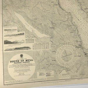 Sound of Mull | Old Map of Mull – Print – Fishnish Bay, Loch Aline ...