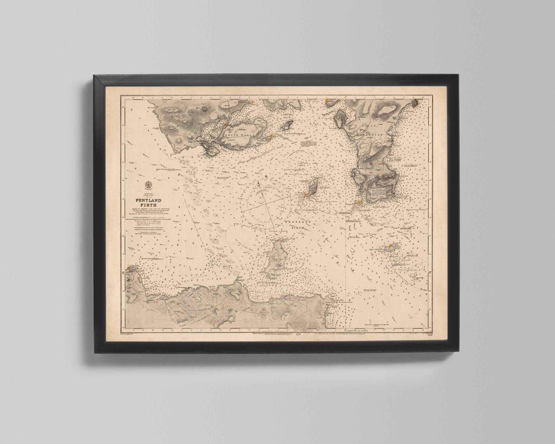 Pentland Firth | Nautical Chart Number 2162 - Etsy UK