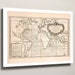 Old Sea Chart of the World | Historical Nautical Sea Atlas, Map Print ...