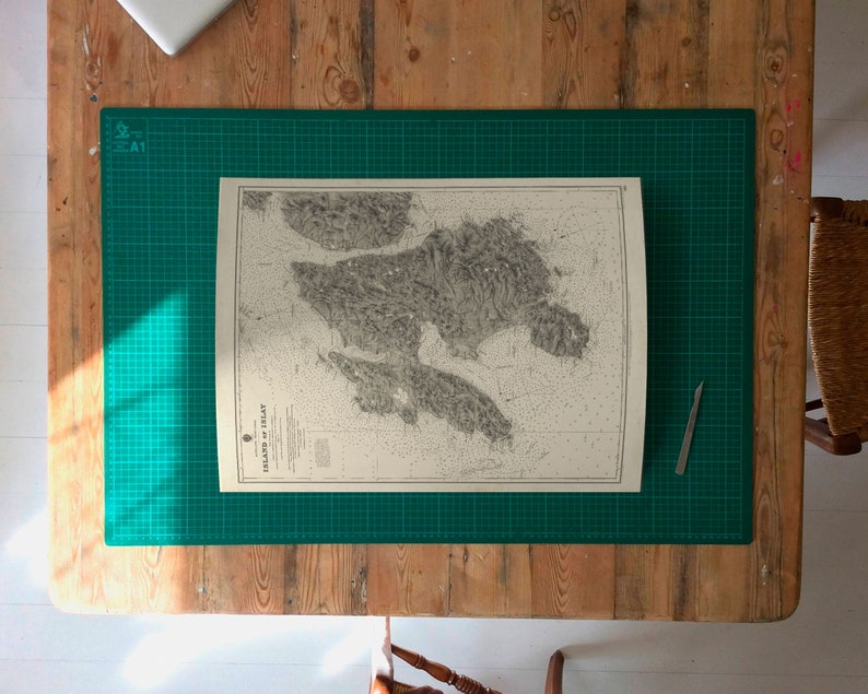 Isle of Islay | Old Map of Islay – Print – west Coast of Scotland ...